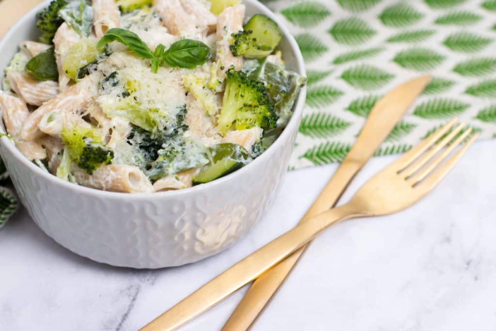 Pasta met ricotta en groene groenten – Kokerellen Snel, gezond en ...