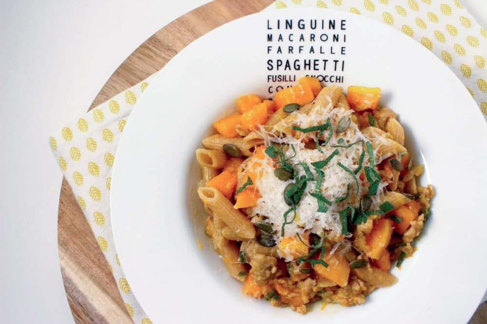 Pasta met pompoen » Snel, gezond en gemakkelijk