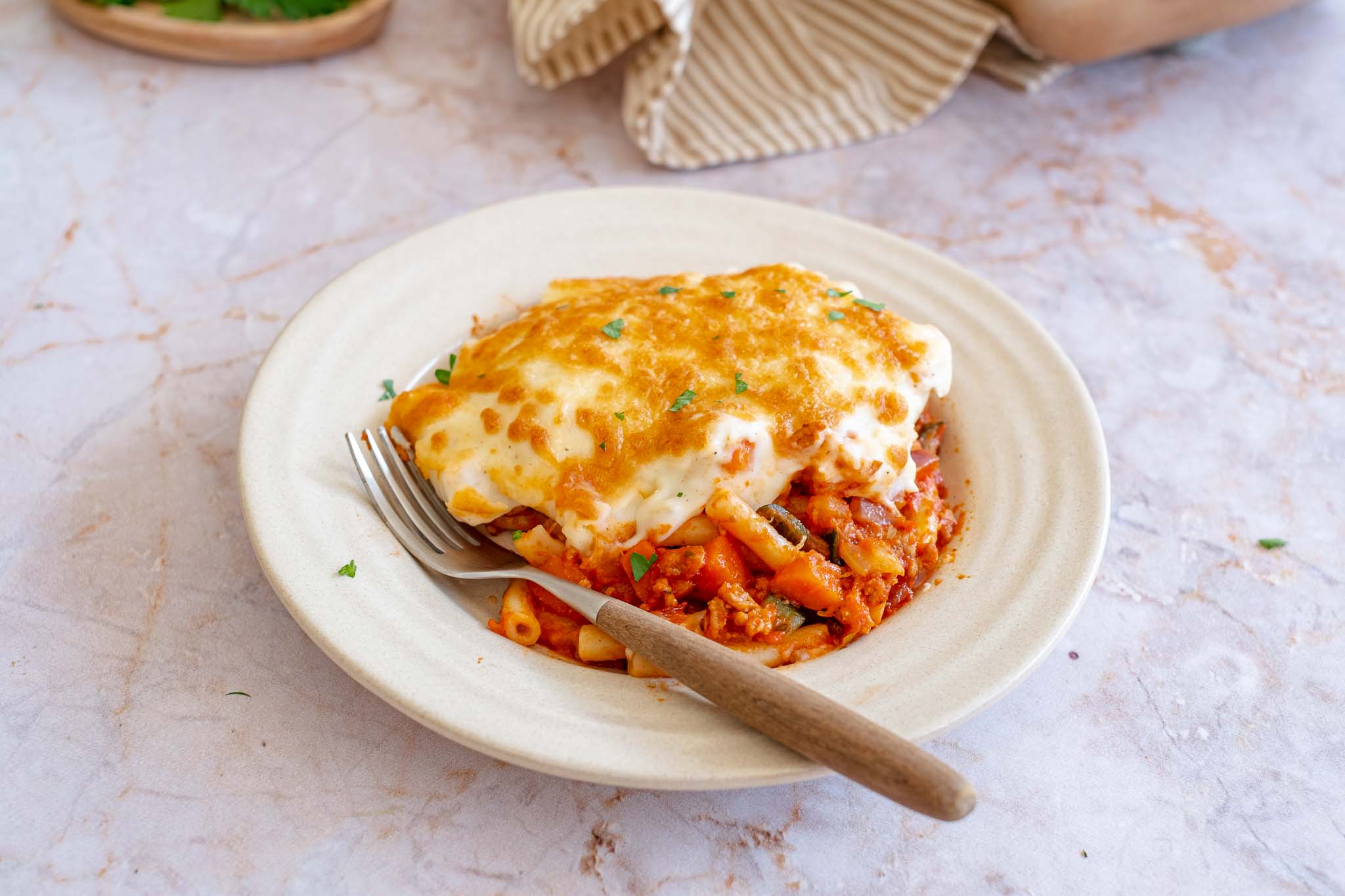 Macaroni ovenschotel met gehakt / Kokerellen