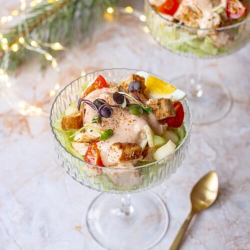 Kipcocktail met appel in een glaasje – Kokerellen